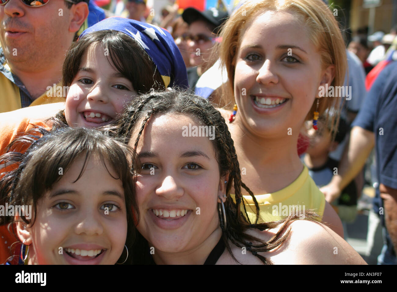 Florida Miami Hispanic young females smiles ethnic teeth dimples hoops ...