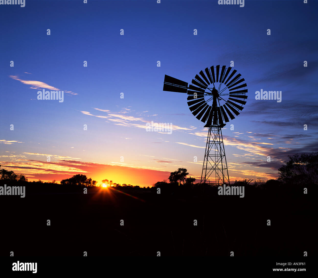 Windmill Northern Territory Australia Stock Photo - Alamy