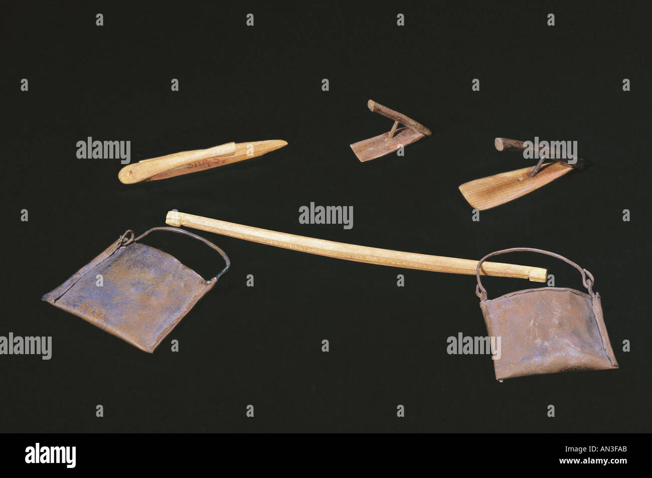 Egypt TOols of a Usbehti of Yuya Egyptian Museum of Cairo Stock Photo ...