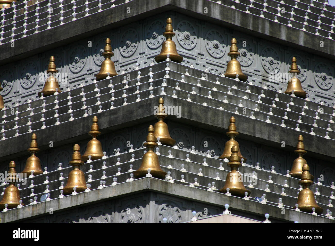Detail of the roof of the indian hindy hindu temple at Panama City ...