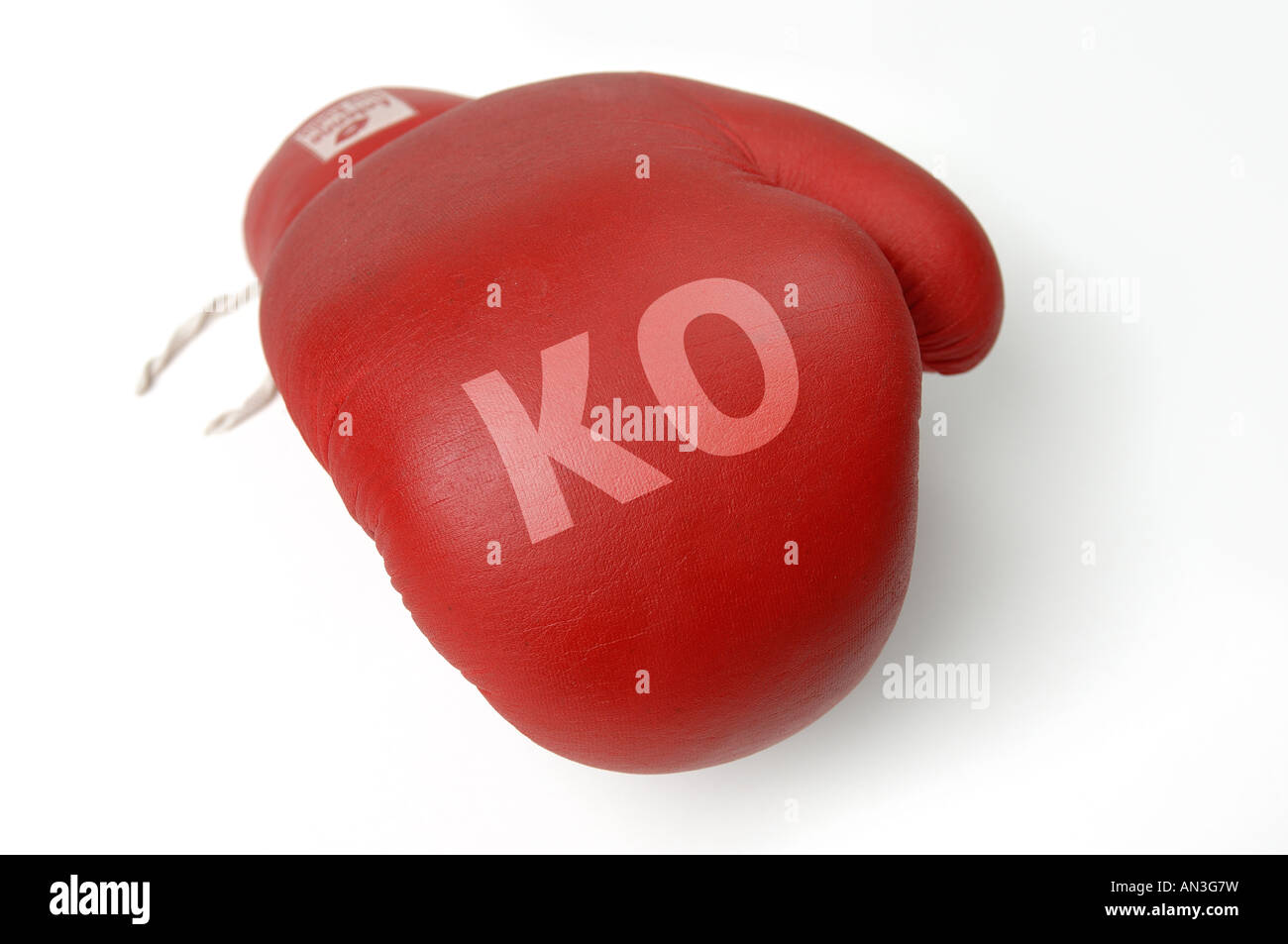 red boxing glove ko Stock Photo - Alamy