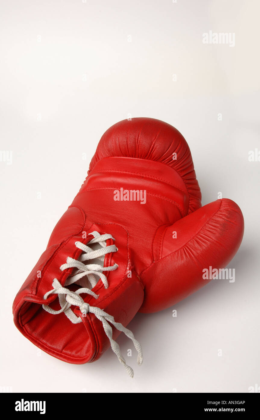 red boxing glove Stock Photo - Alamy