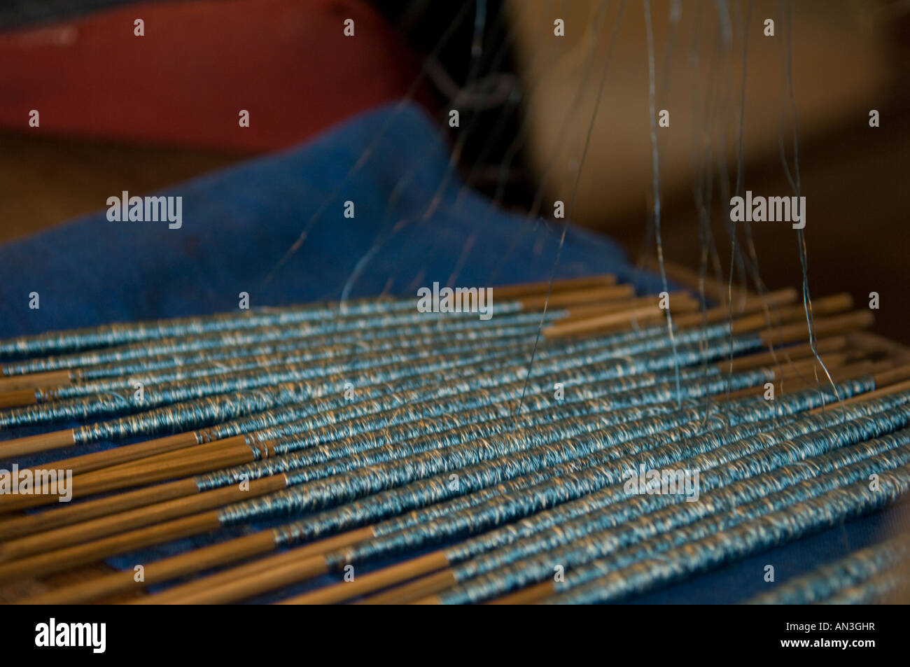 Silk factory in Siem Reap, Cambodia Stock Photo - Alamy