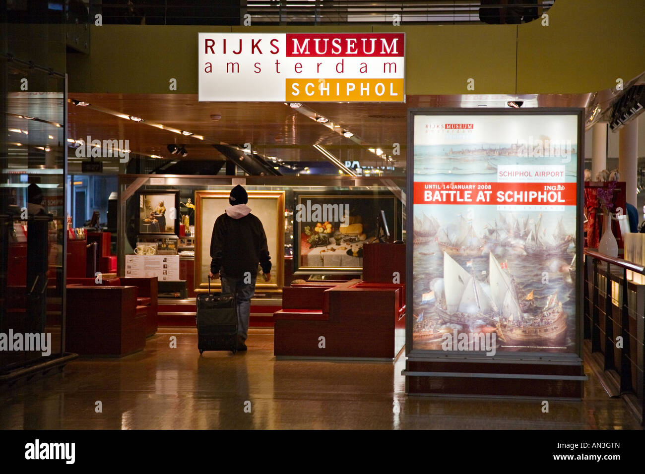 Rijskmuseum at the Schiphol Airport, Amsterdam, Netherlands Stock Photo ...