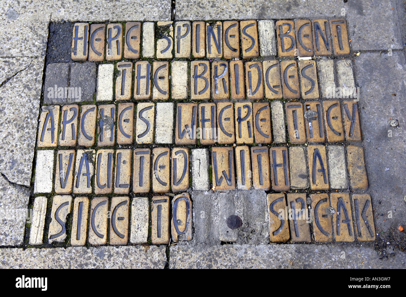 tiles floor pavement poetry words literature street art arty modern ...