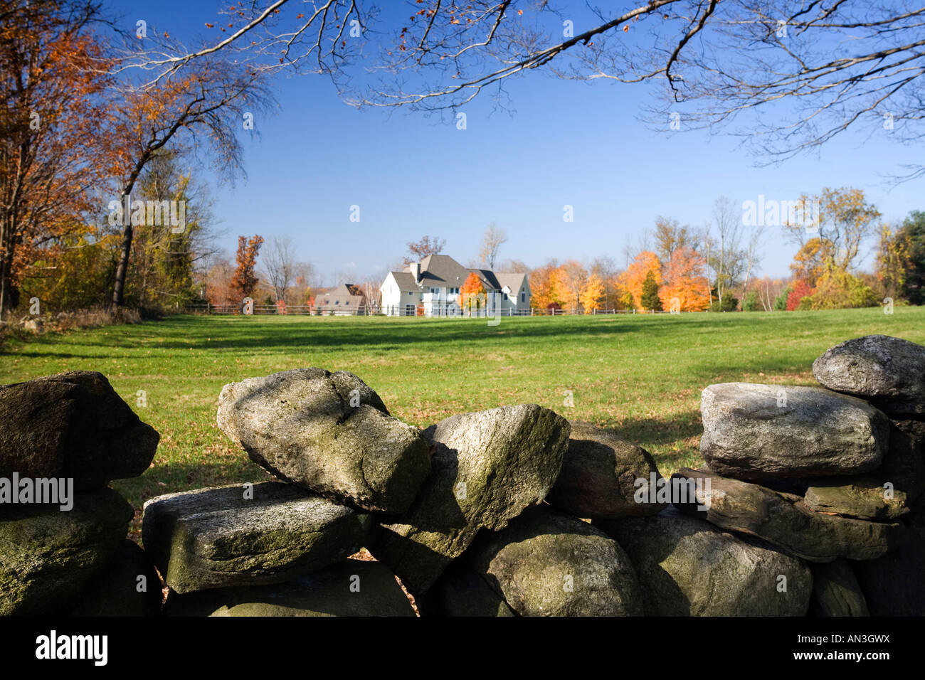 Fall scenic in Connecticut, USA Stock Photo - Alamy