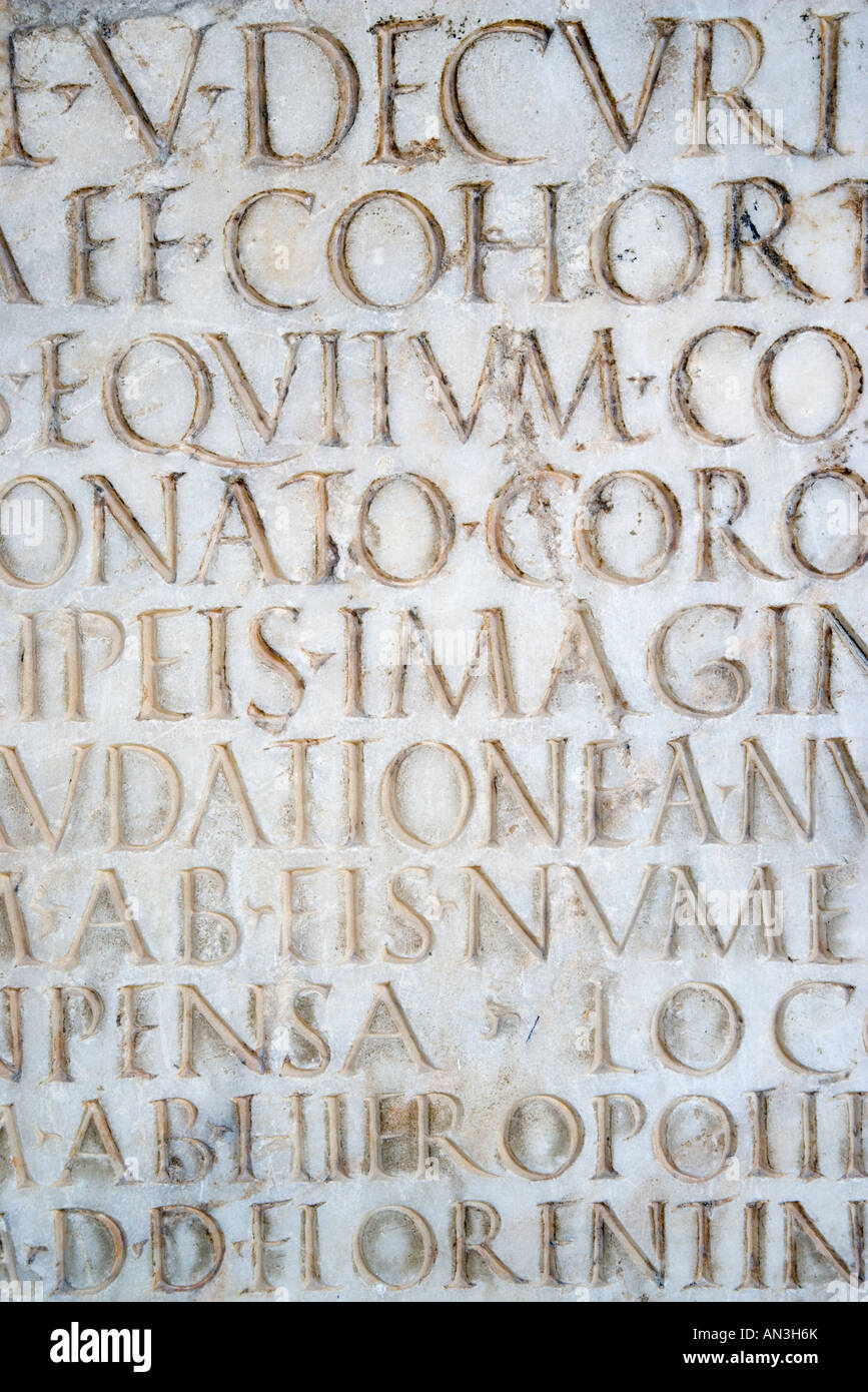 Roman inscription hi-res stock photography and images - Alamy