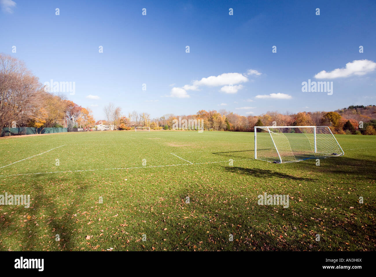 Soccer field, CT, USA Stock Photo - Alamy