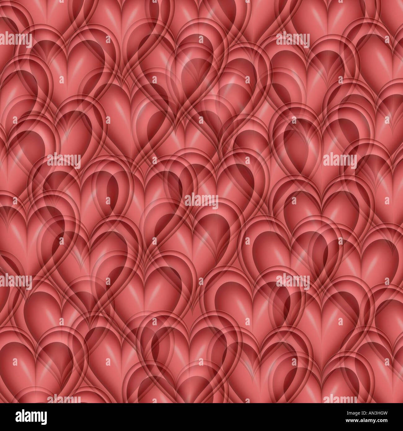 lots of pink overlapping hearts as a valentines day background Stock ...