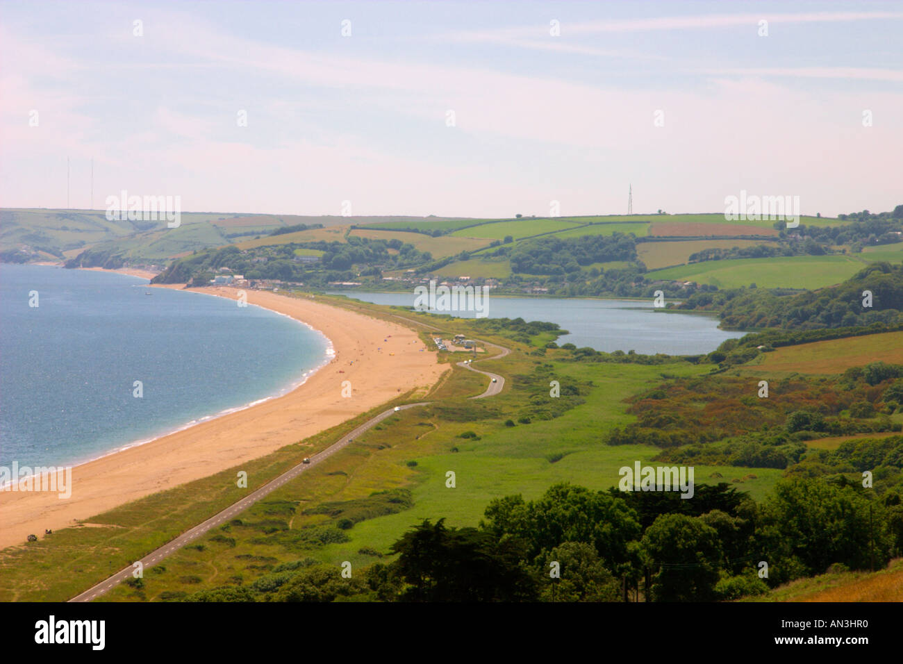 Slapton Sands and Slapton Ley Devon UK Stock Photo - Alamy