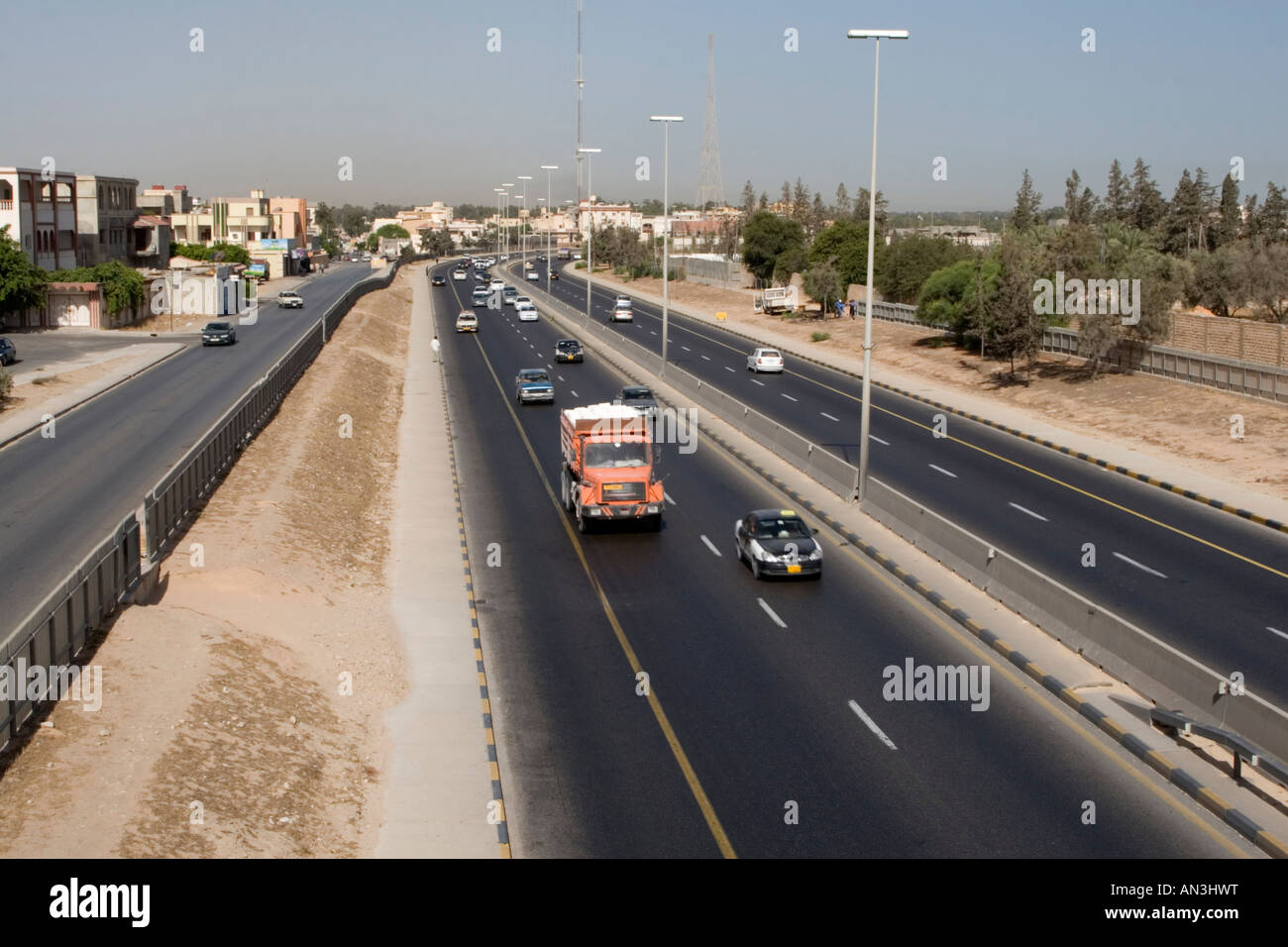 Tripoli, Libya. Divided Highway, Motorway Stock Photo - Alamy