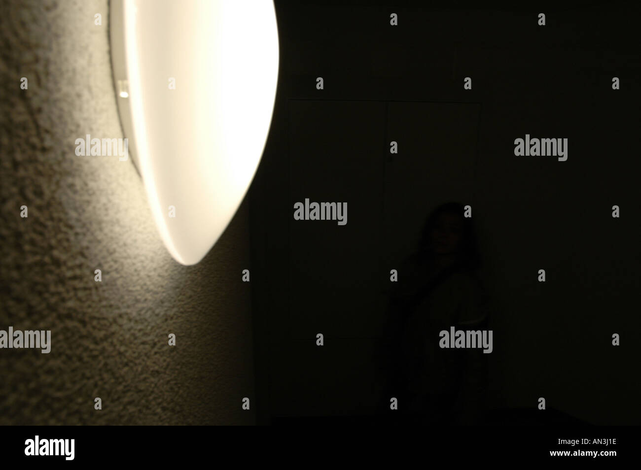 wall light in the dark contrast fear scare angst psycho melancholic ...