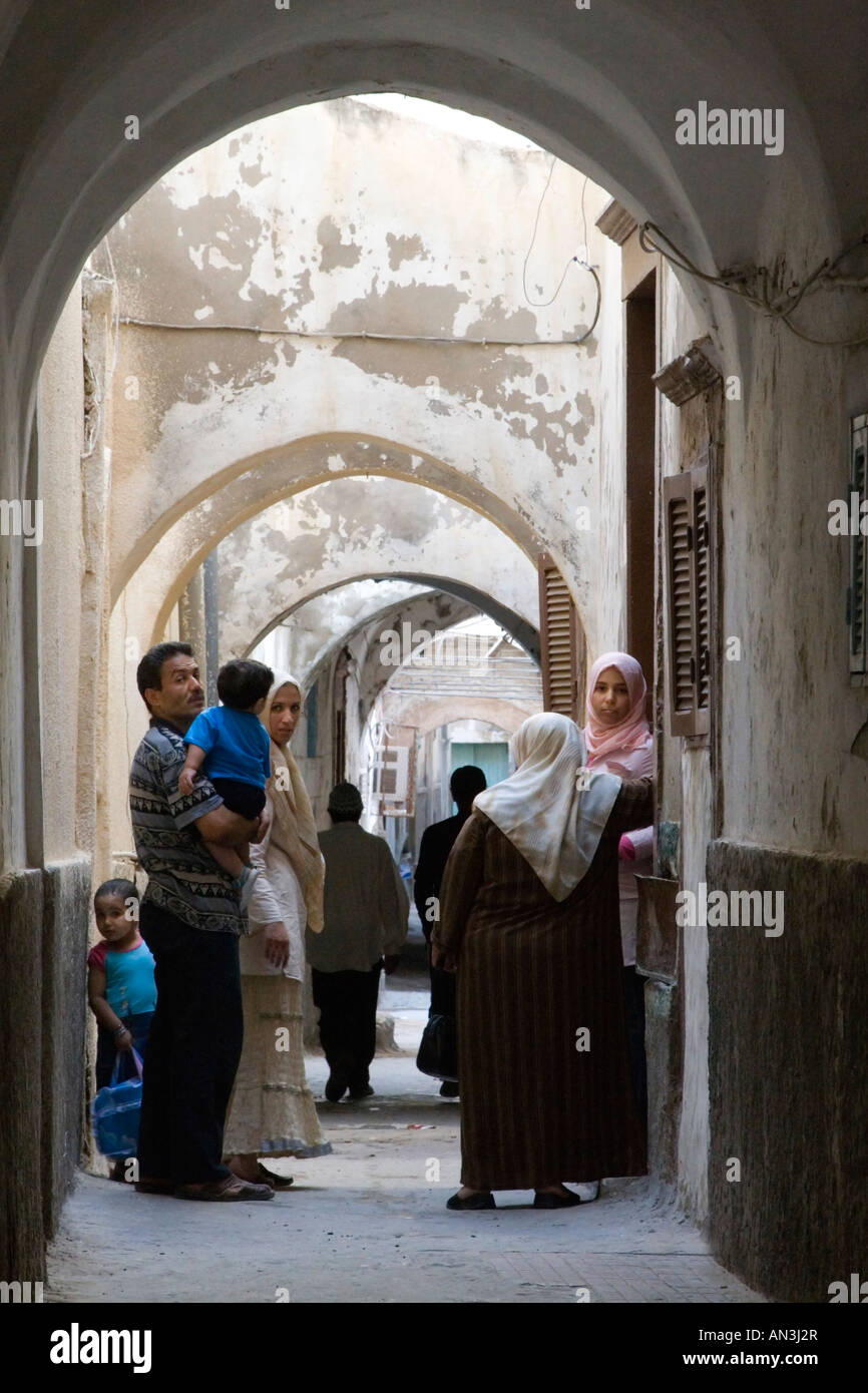 Tripoli, Libya Medina, Passageway Family Stock Photo - Alamy