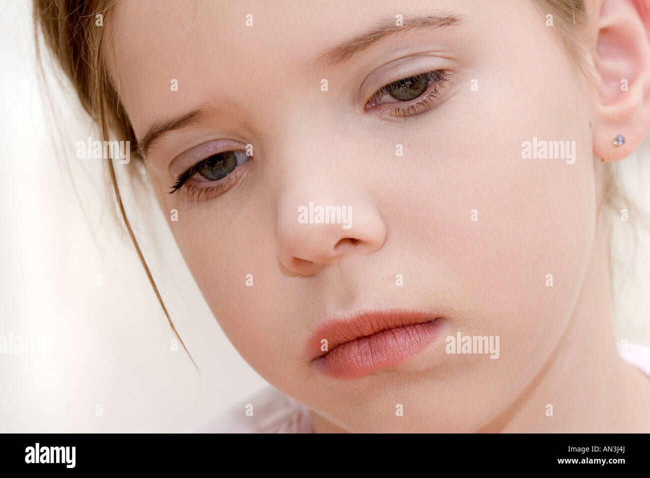 Melancholic sad gaze color hi-res stock photography and images - Alamy