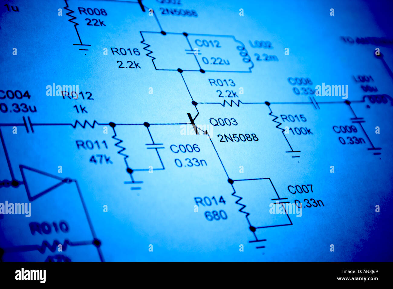 Close up electronics schematic diagram hi-res stock photography and ...