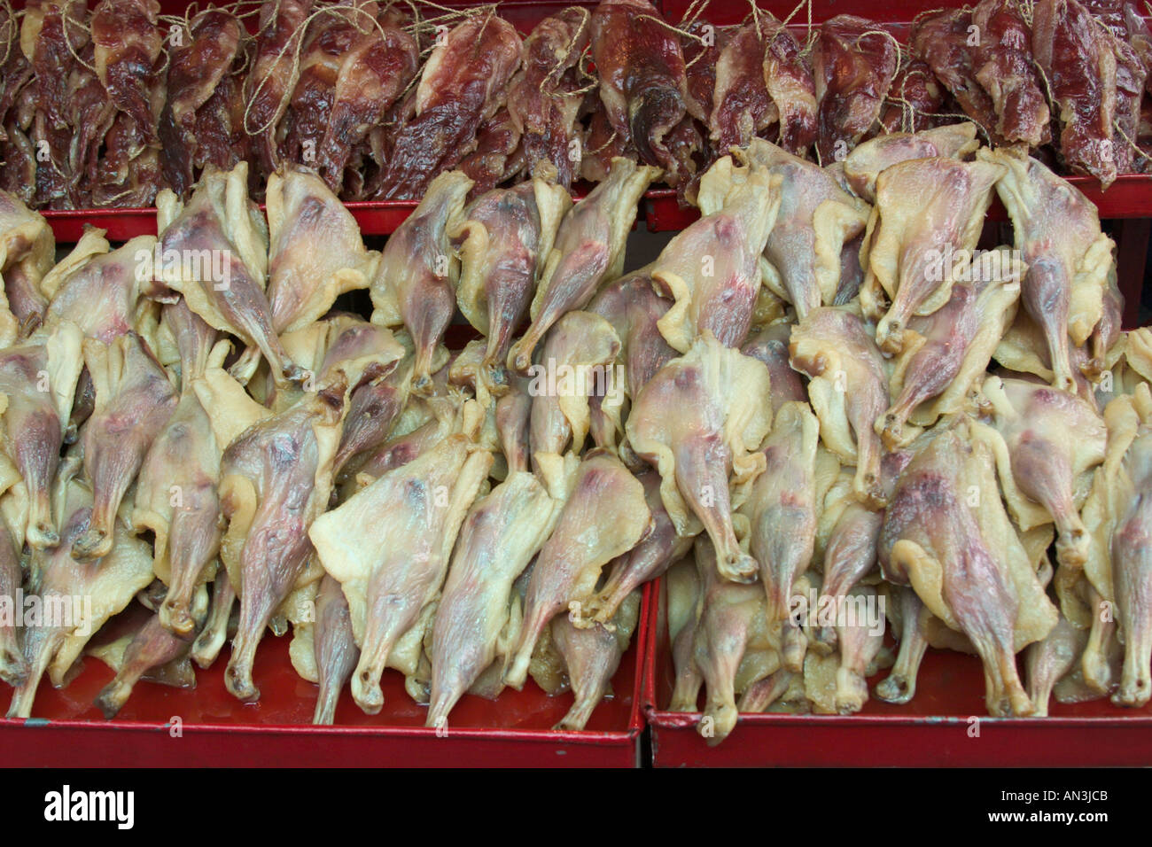 chinese waxed duck drumstick Stock Photo - Alamy
