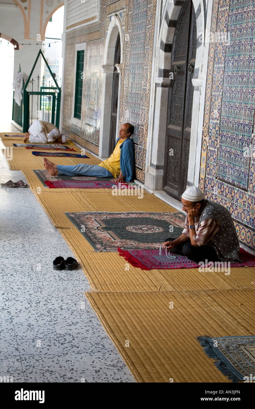 Tripoli, Libya. Men Awaiting Prayer Time, Karamanli Mosque, Tripoli ...