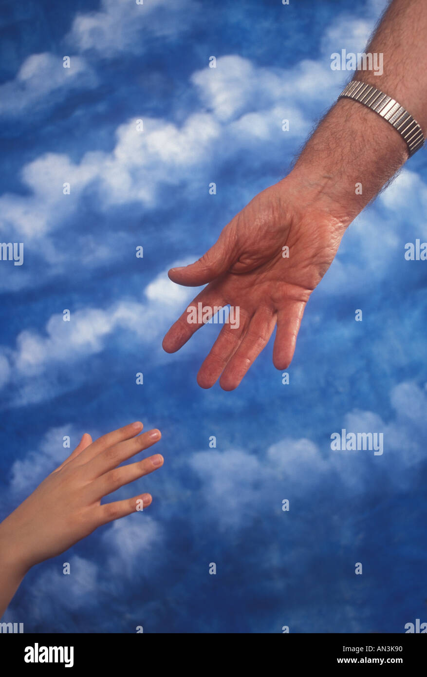 Boy hand touch reach hi-res stock photography and images - Alamy
