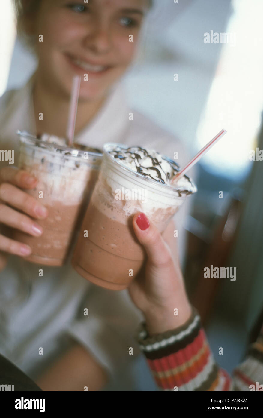 Touch milkshake hi-res stock photography and images - Alamy