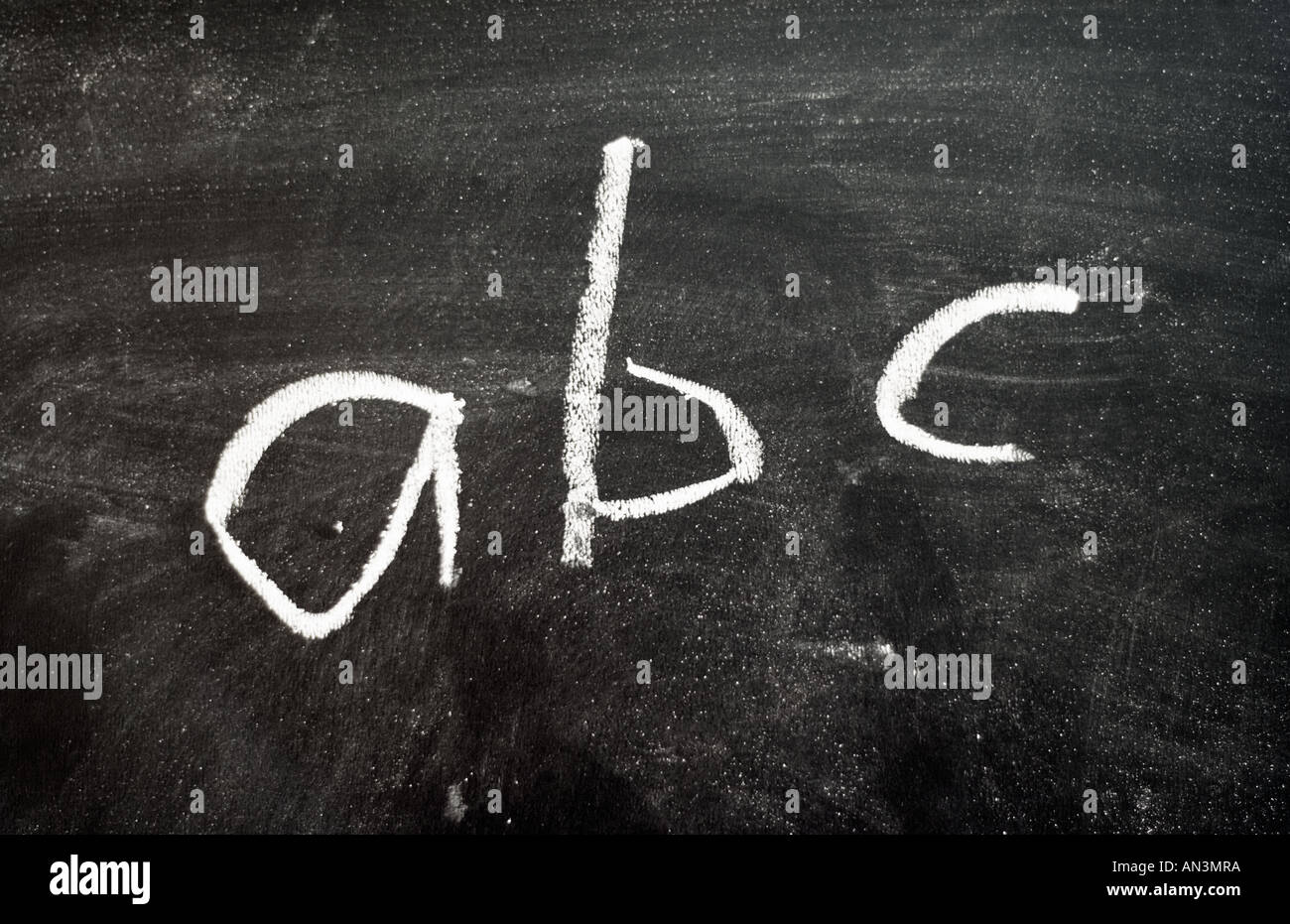 Blackboard - ABC Stock Photo - Alamy