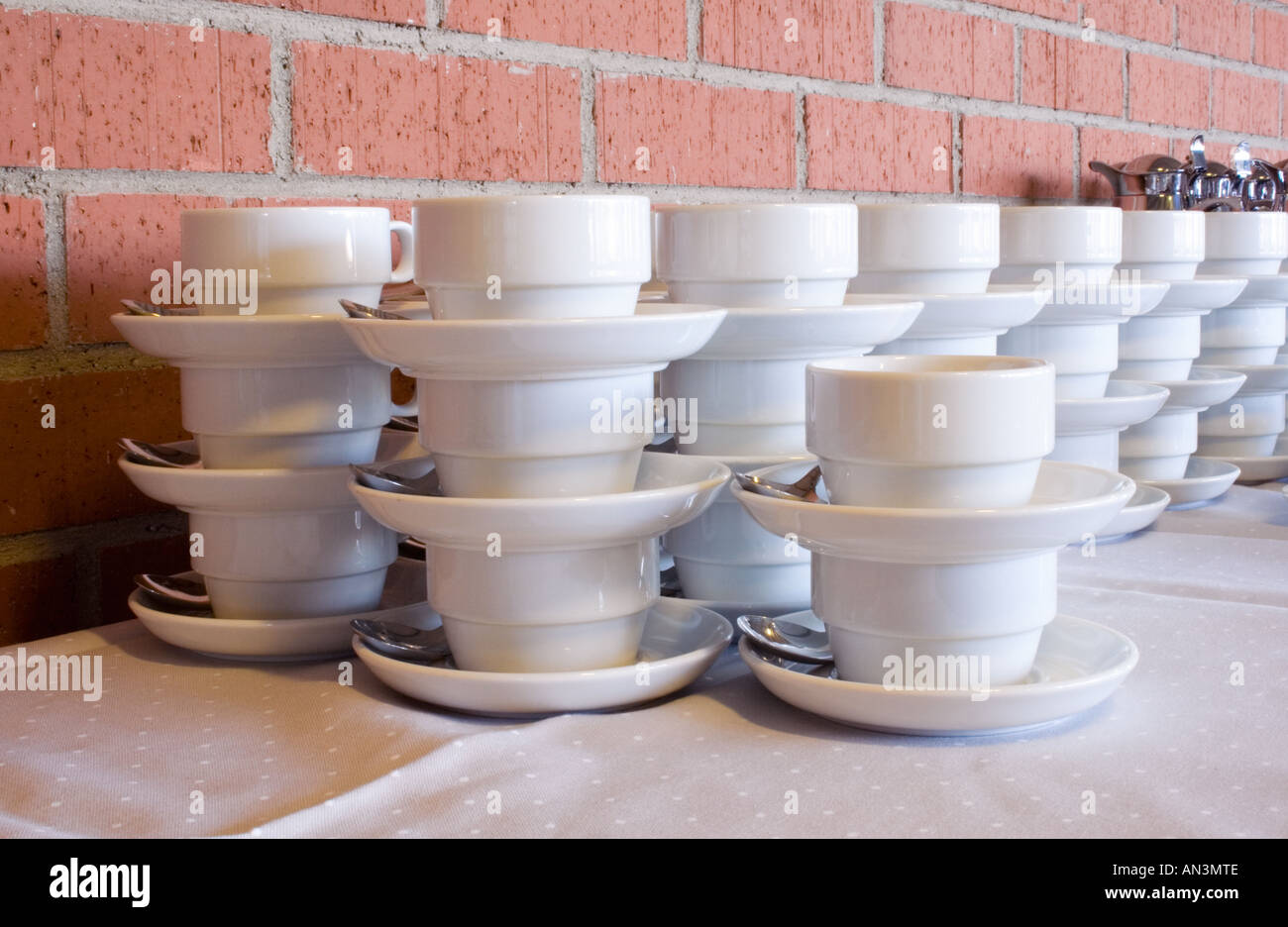 Stacked Coffee Cups Stock Photo - Alamy