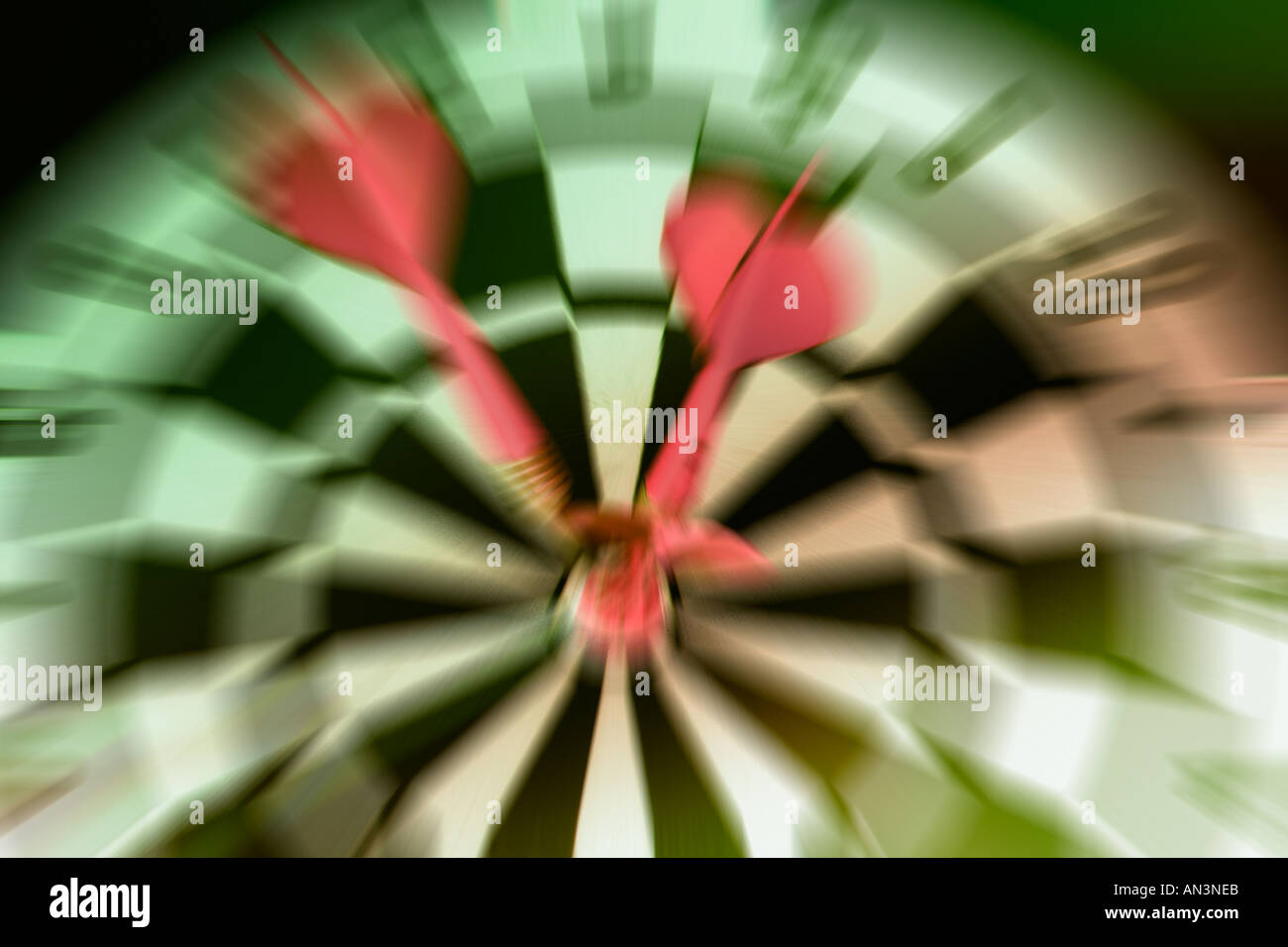 Darts on Dart Board Stock Photo - Alamy