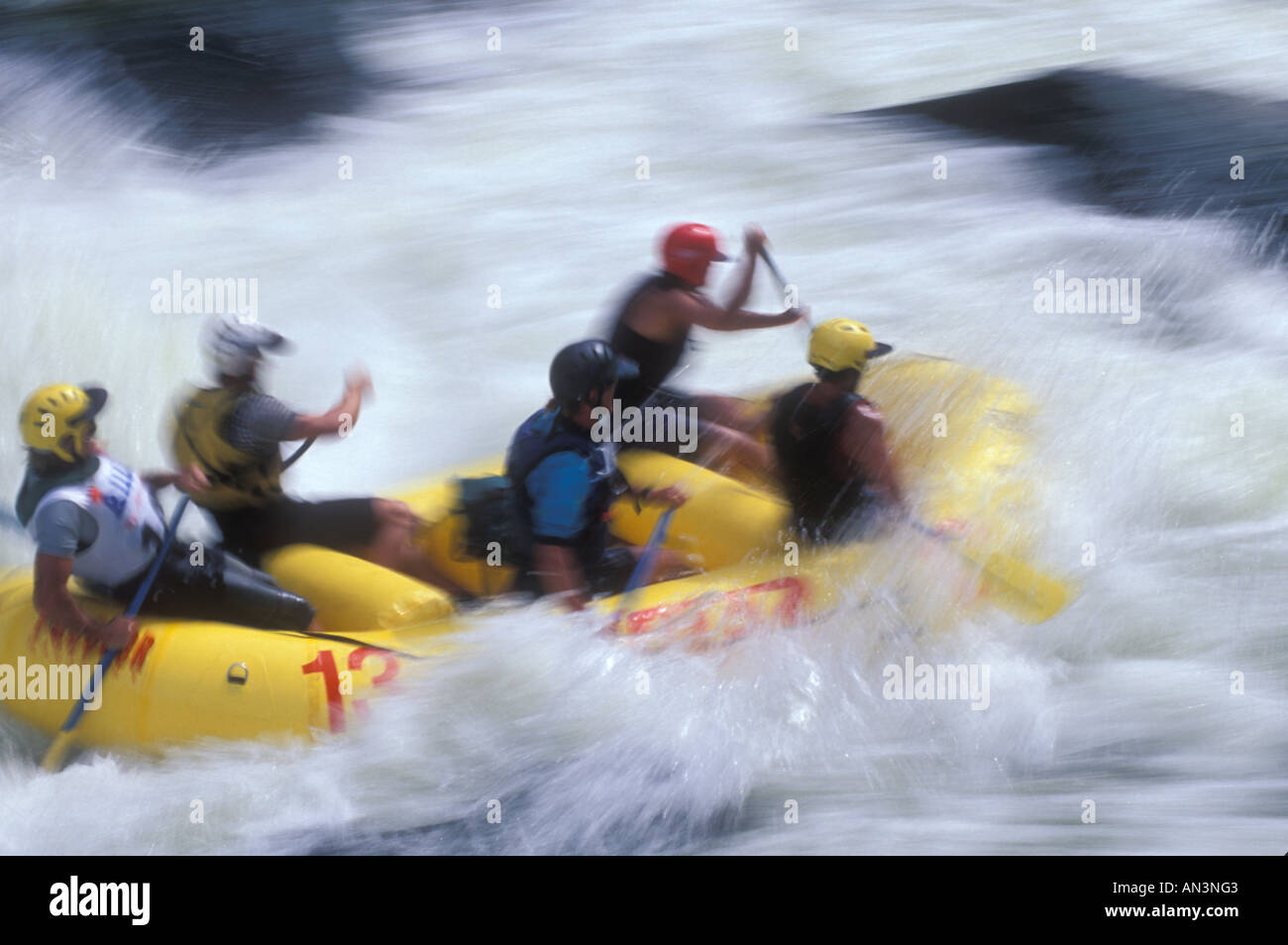 Whitewater rafting, Gore Canyon, Colorado River, Colorado Stock Photo ...