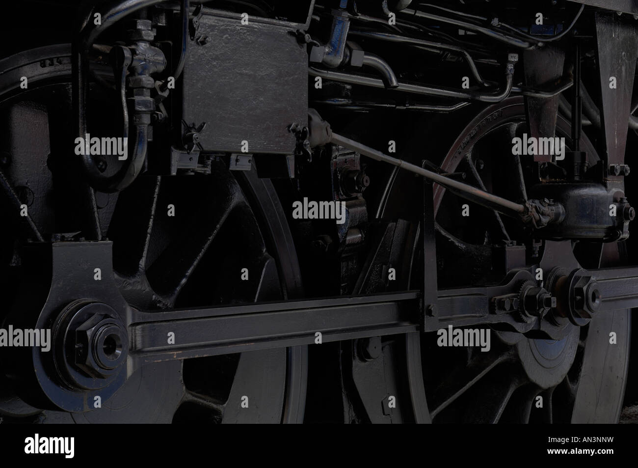 Train locomotive wheels hi-res stock photography and images - Alamy