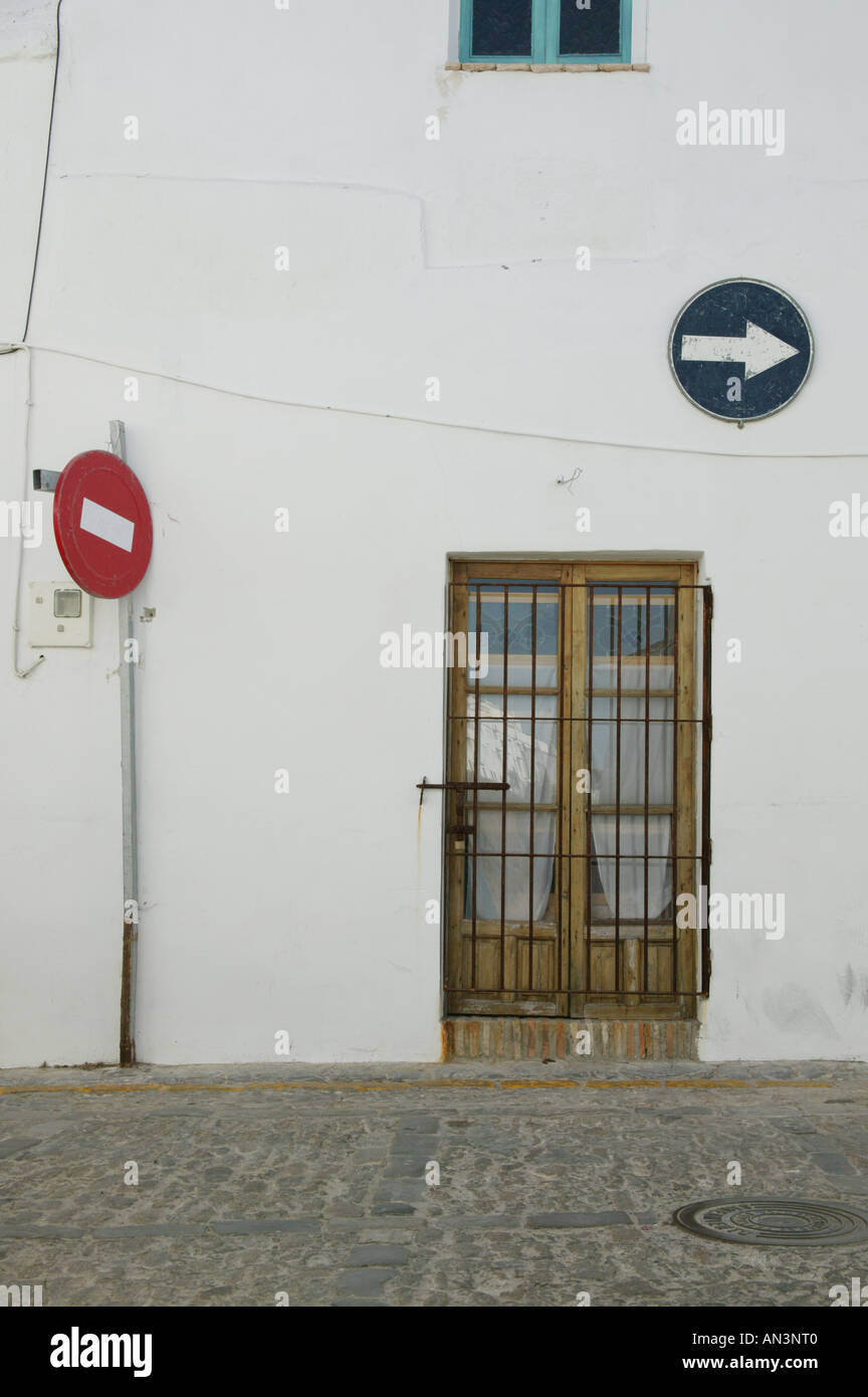 Road signs in Spain Stock Photo - Alamy