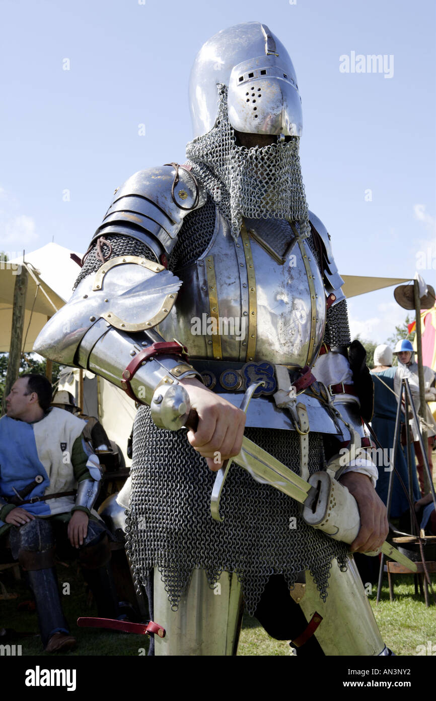 Knight in armour Stock Photo - Alamy