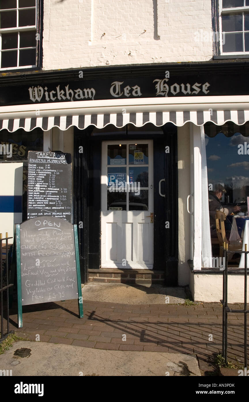 Wickham Village Tea House Hampshire England UK Stock Photo - Alamy