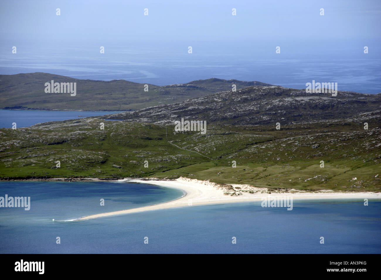 isle of harris taransay view west coast western isles outer hebrides ...