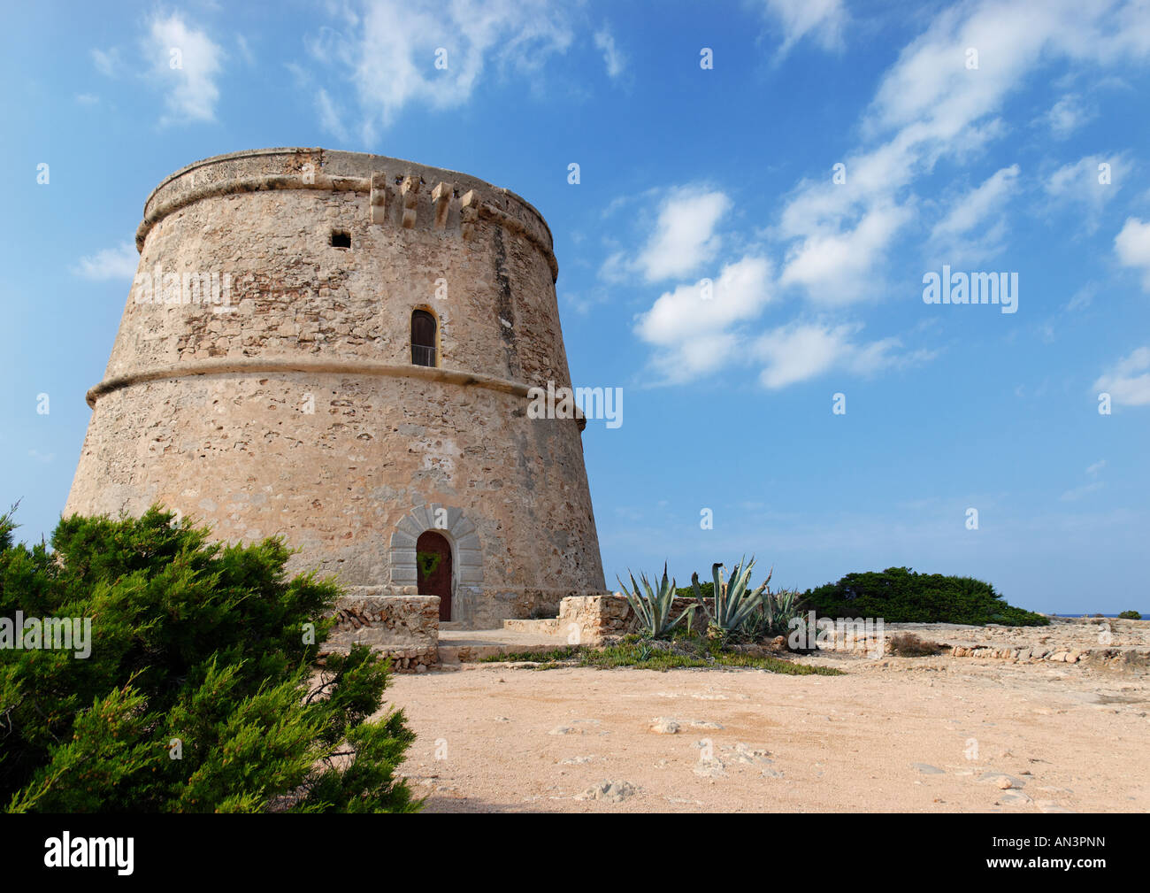 Watchtower D'en Rovira Stock Photo - Alamy