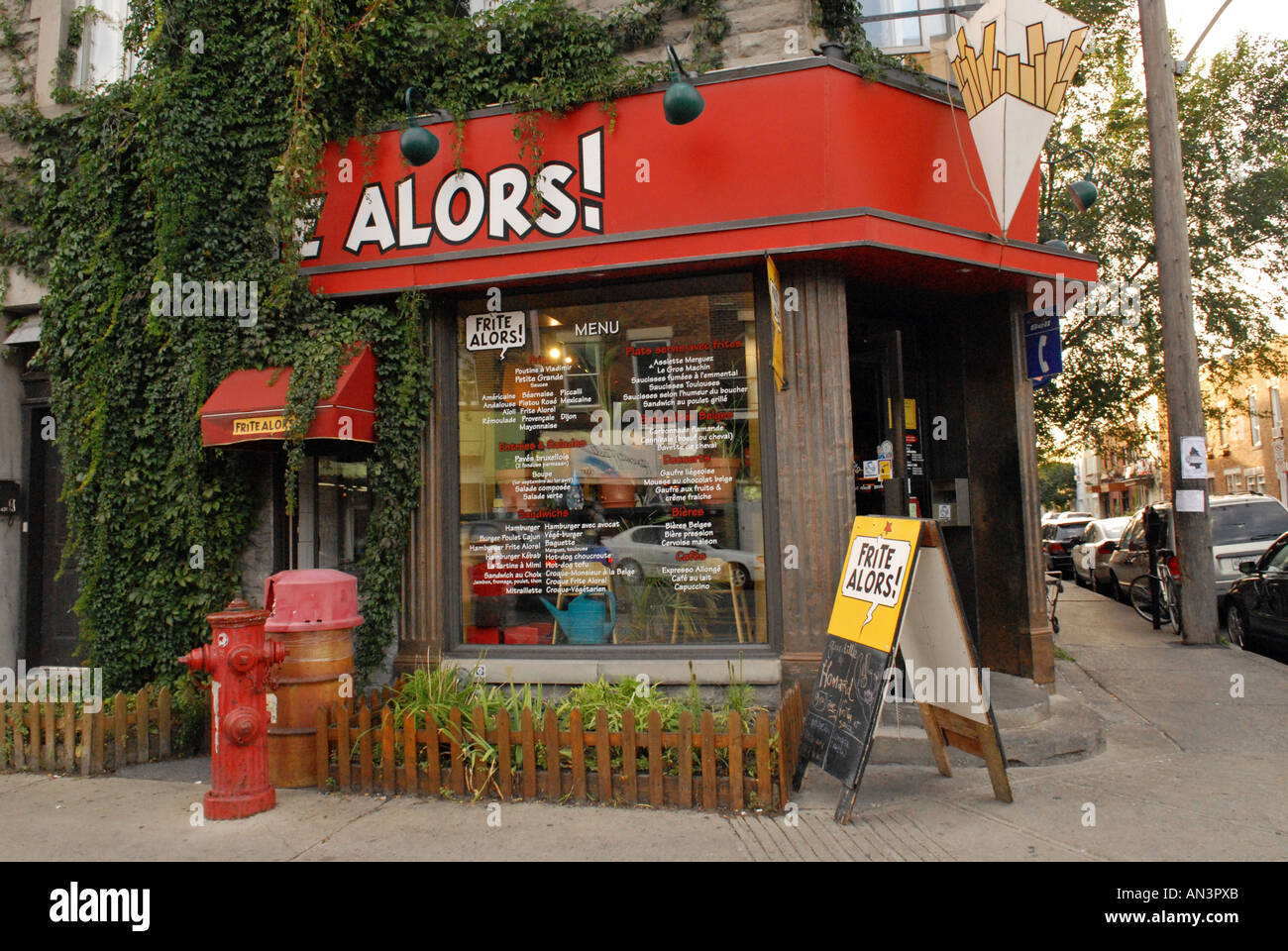 Frites Alors ! famous french fries restaurant on Rachel street city of ...