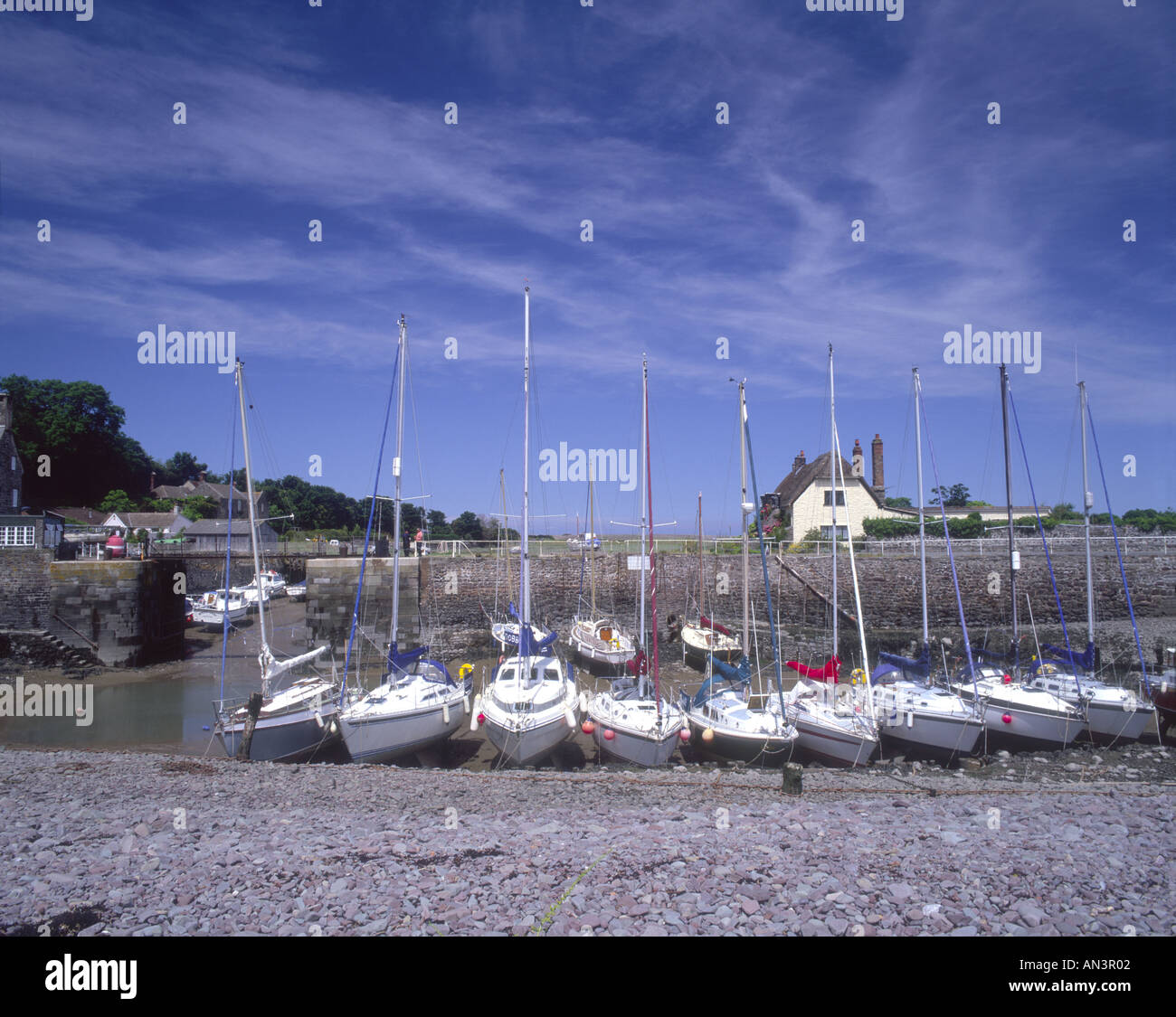 Porlock Weir North Devon Stock Photo - Alamy