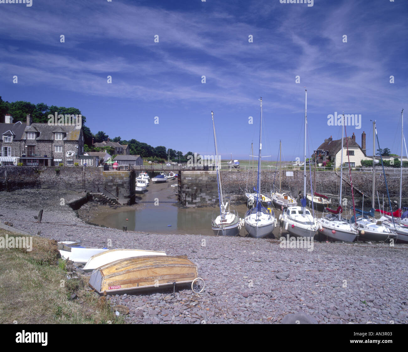 Porlock Weir North Devon Stock Photo - Alamy
