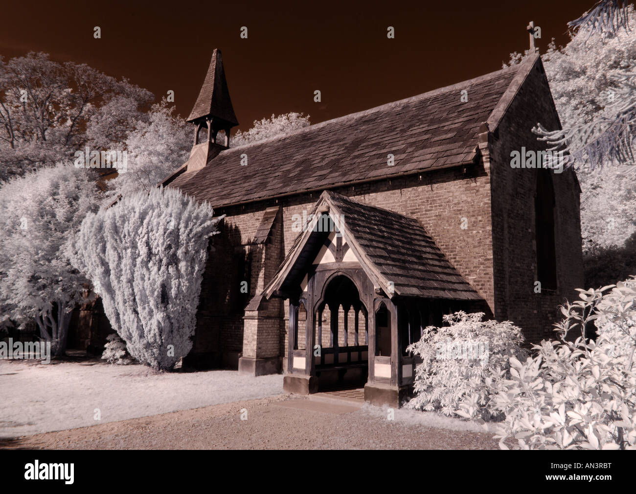 Styal cheshire infrared church hi-res stock photography and images - Alamy