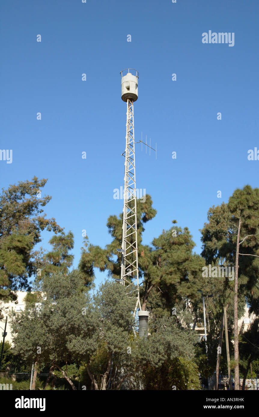 Israel Tel Aviv Gan Meir Air raid siren originally manufactured in ...