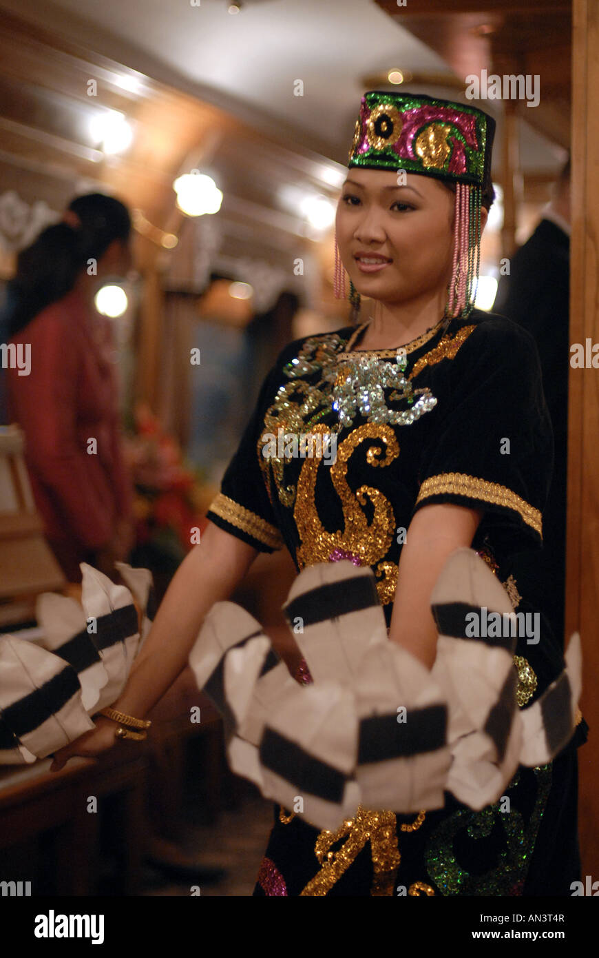 Traditional Iban dancer doing hornbill dance from Sarawak Stock Photo ...