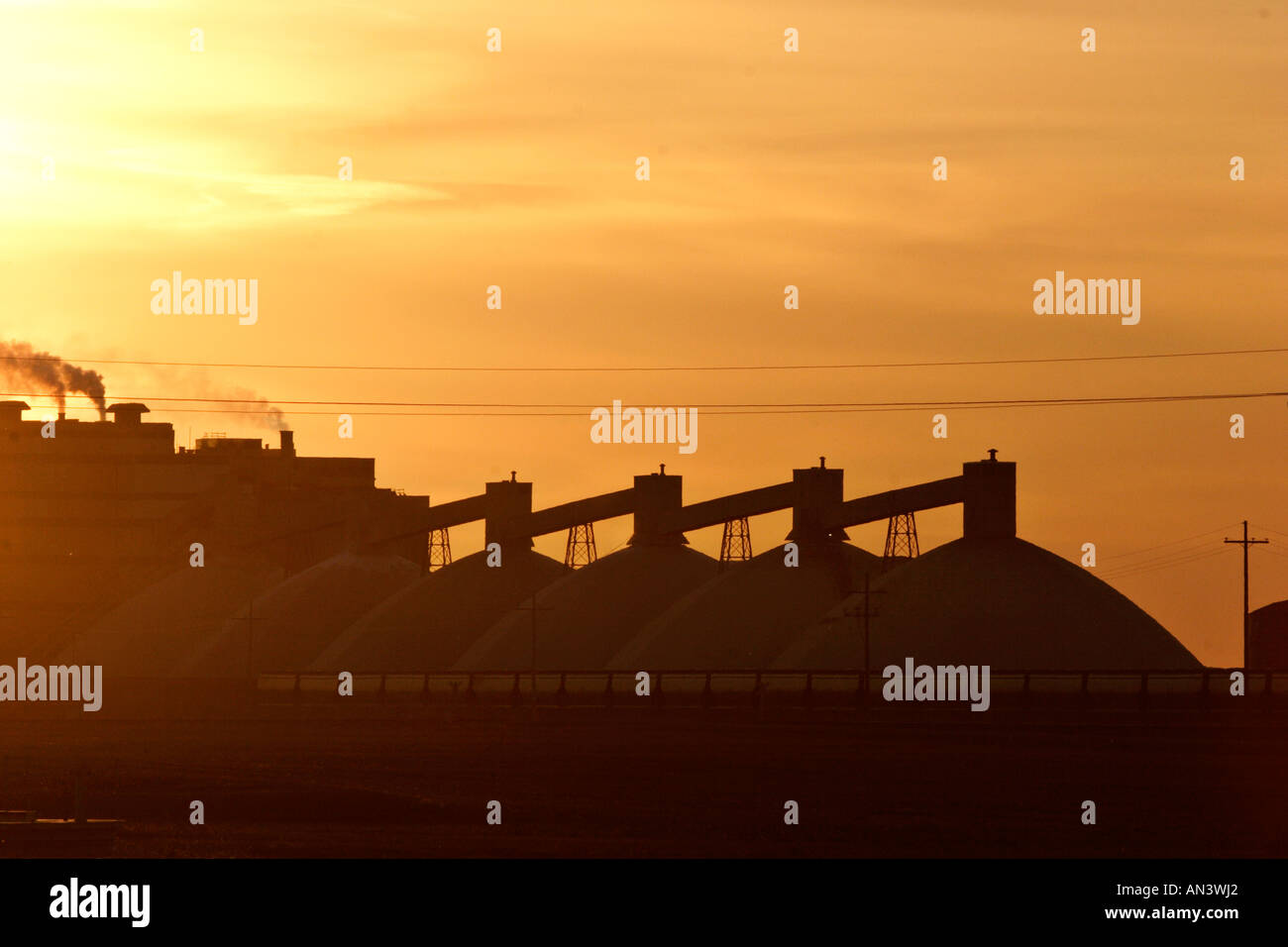 Mosaic Potash Mine near Belle Plaine in scenic Saskatchewan Stock Photo ...