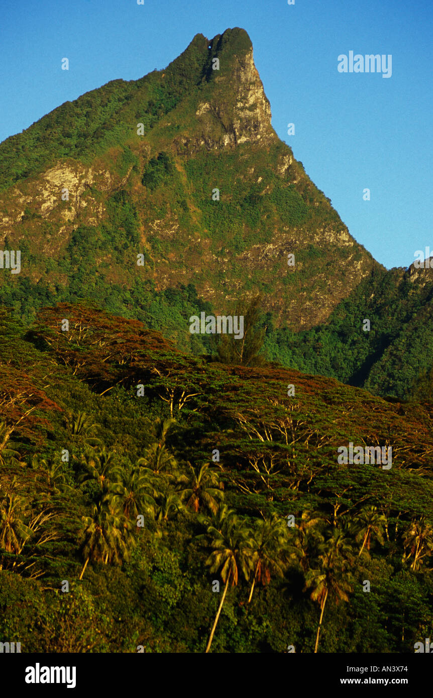 Mt Mouaputa Moorea French Polynesia Stock Photo - Alamy
