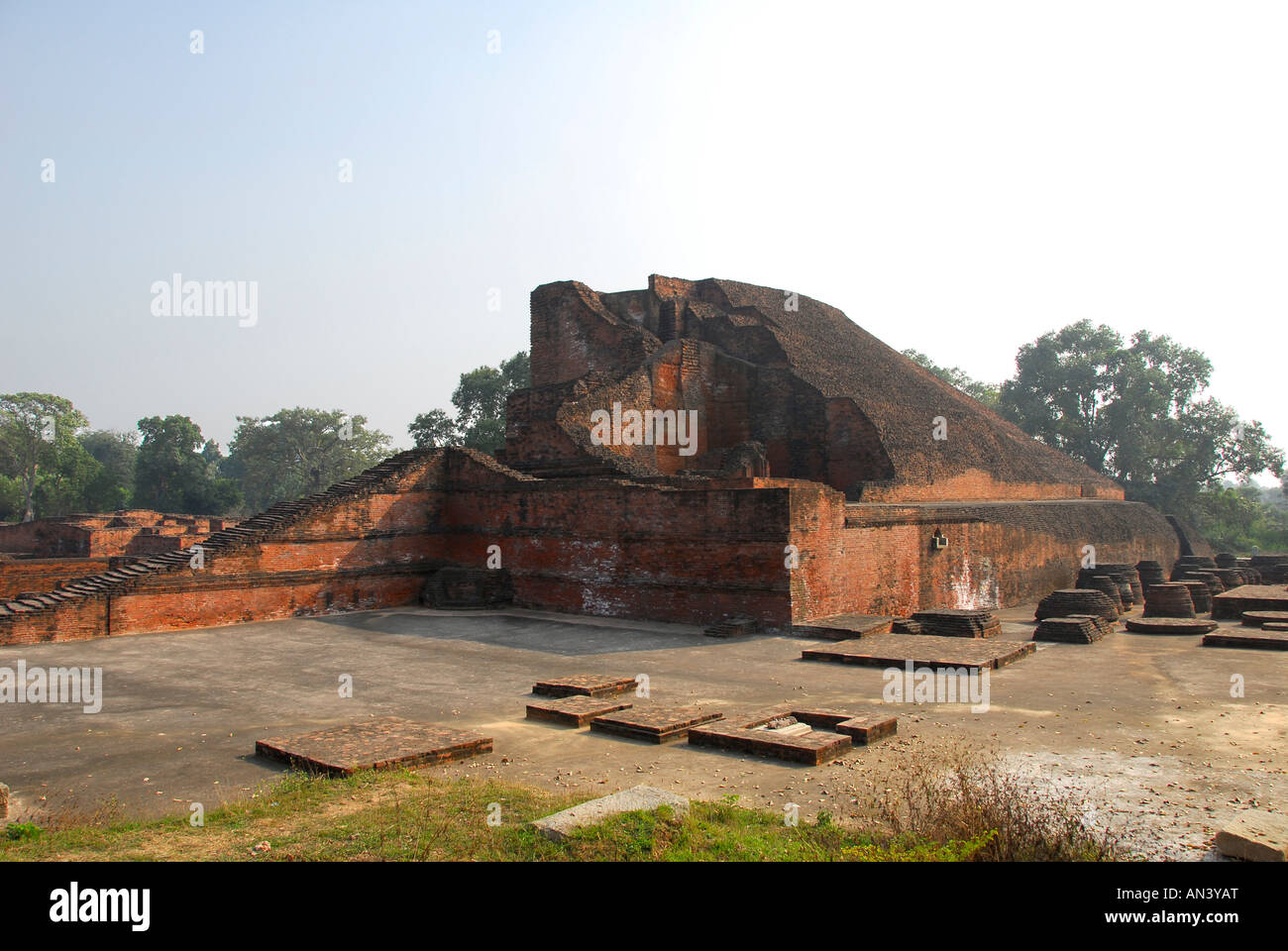 The ruins of Nalanda University, Bihar, India Stock Photo - Alamy
