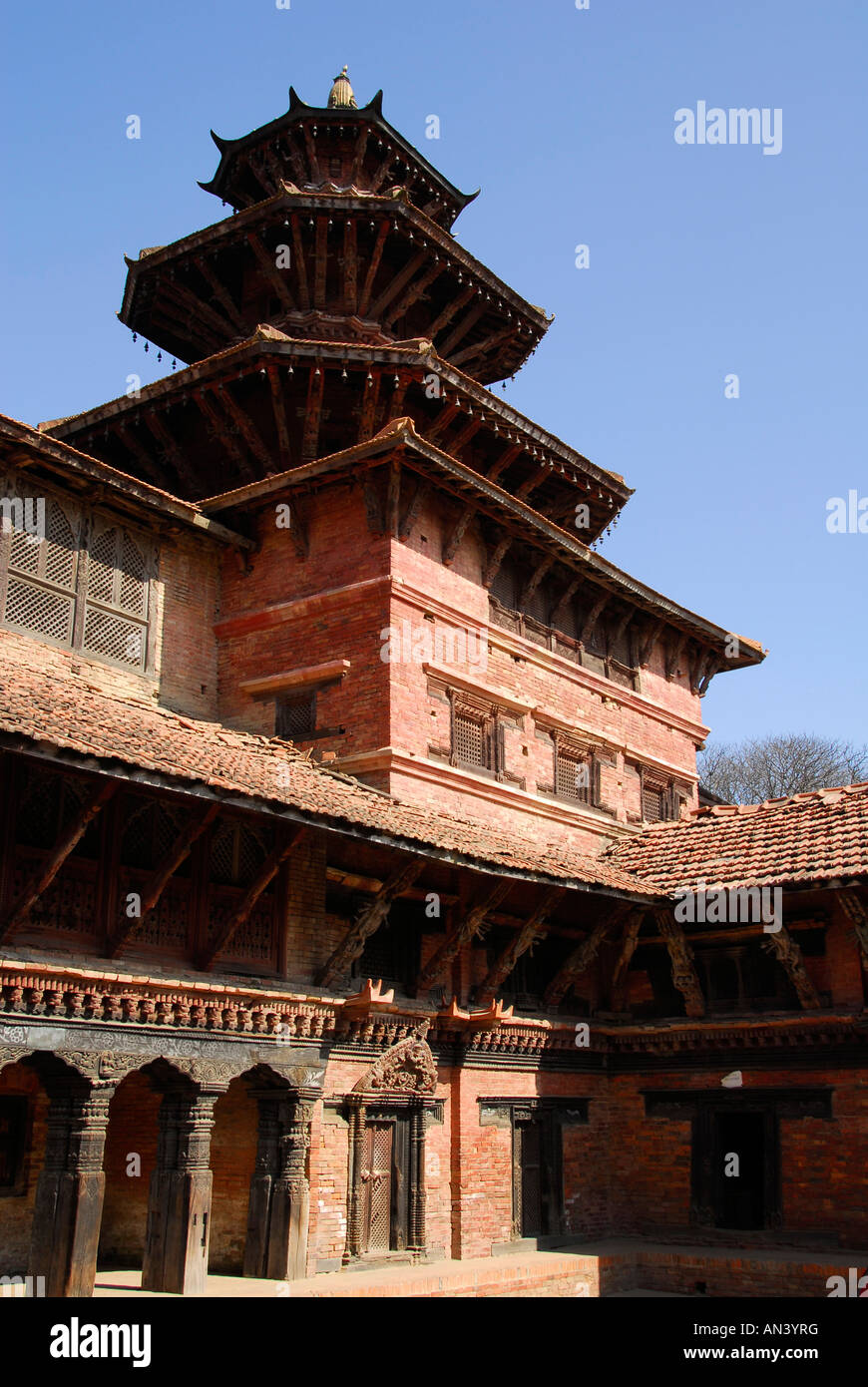 Building in Patan, Nepal Stock Photo - Alamy
