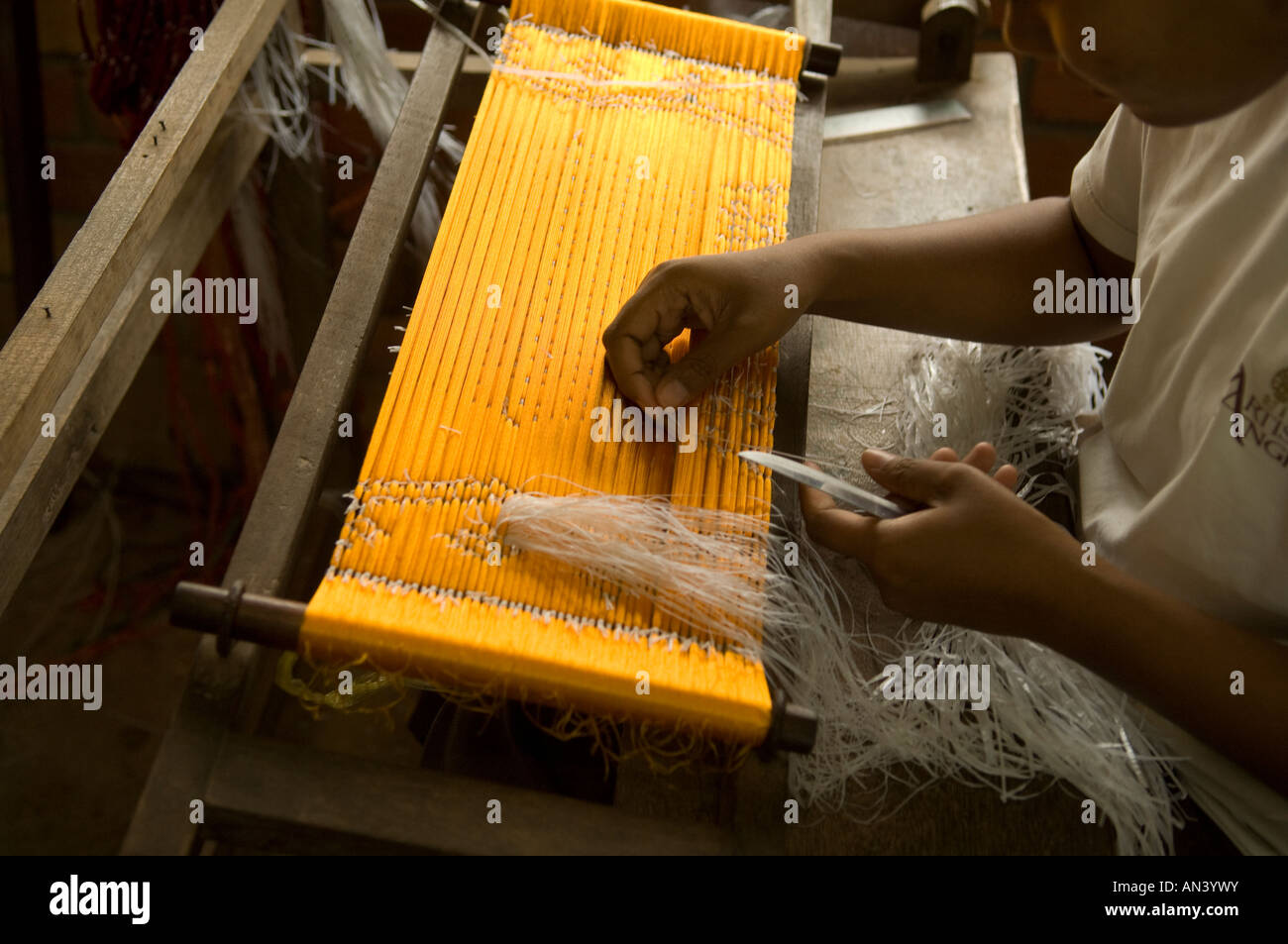 Silk factory near Siem Reap Cambodia Stock Photo - Alamy