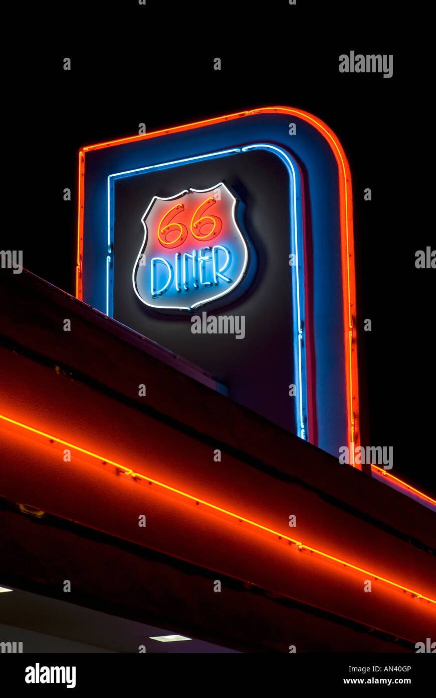 Neon cafe sign bar hi-res stock photography and images - Alamy