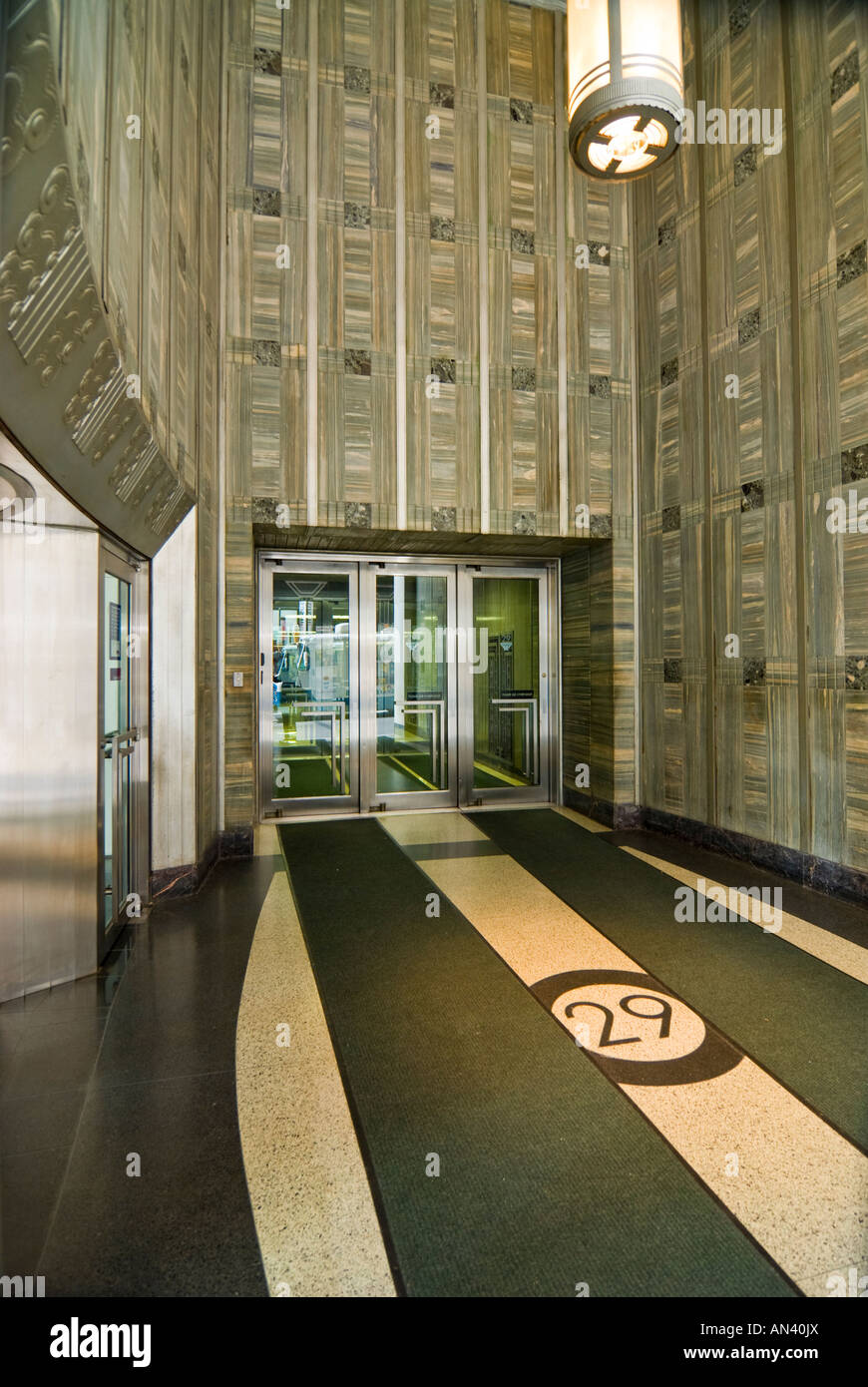 entrance, 29 Broadway, Manhattan, New York Stock Photo - Alamy