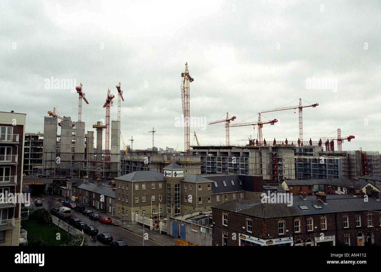 Construction Building and Development Crane Collapses after High Winds ...