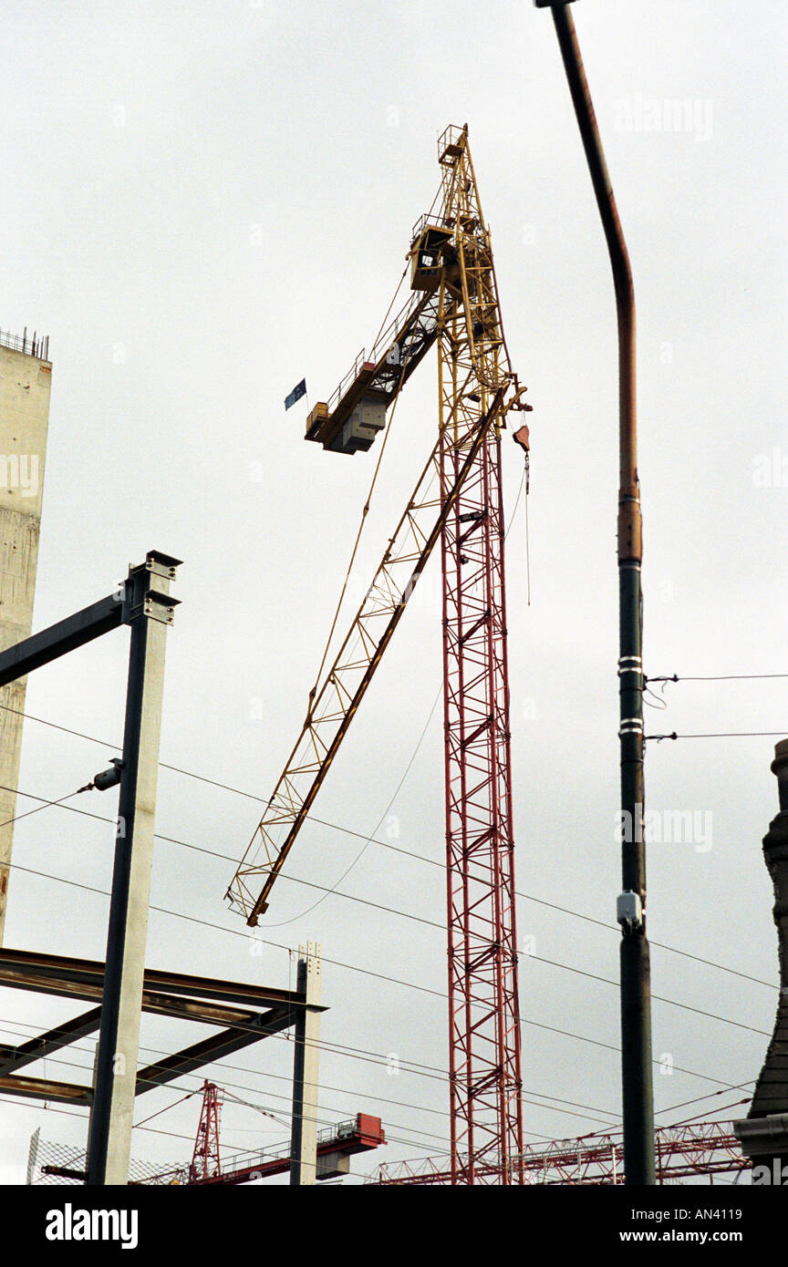 Construction Building and Development Crane Collapses after High Winds ...