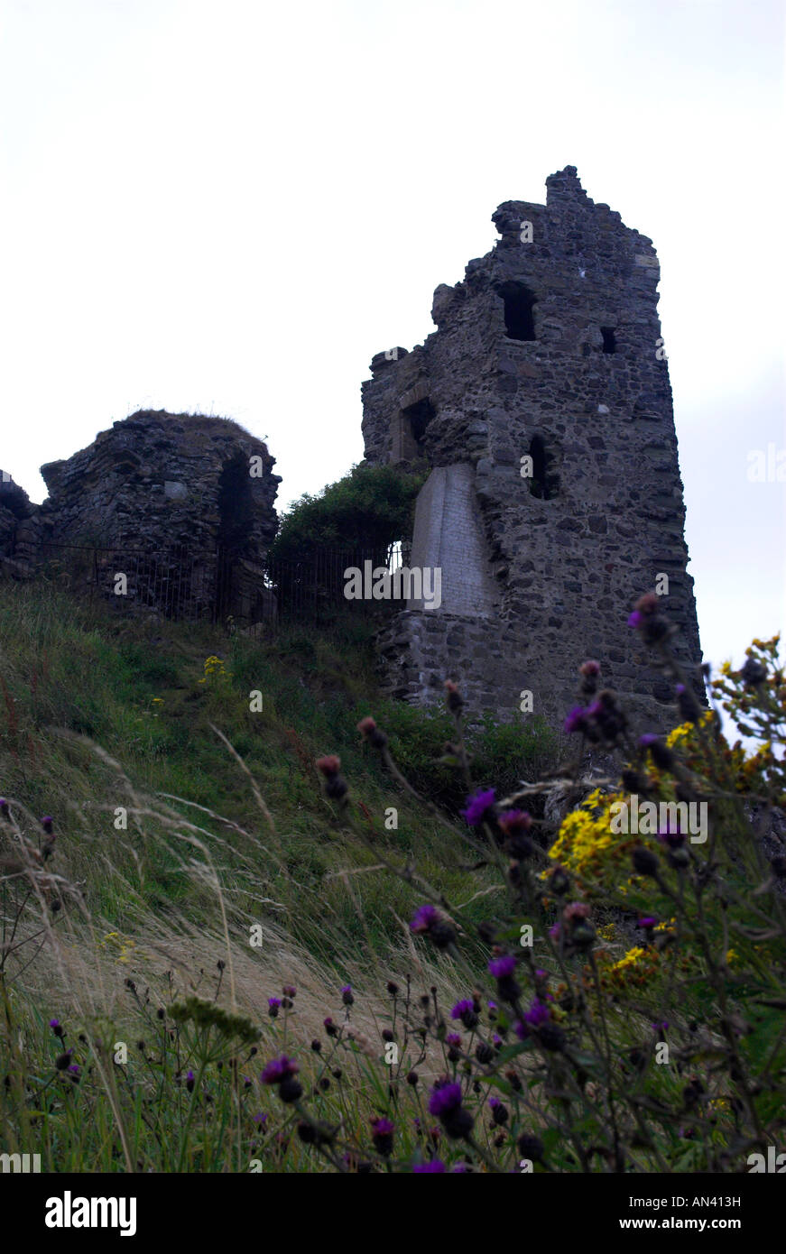 Ruin of Dunure Castle Ayrshire Scotland UK Stock Photo - Alamy