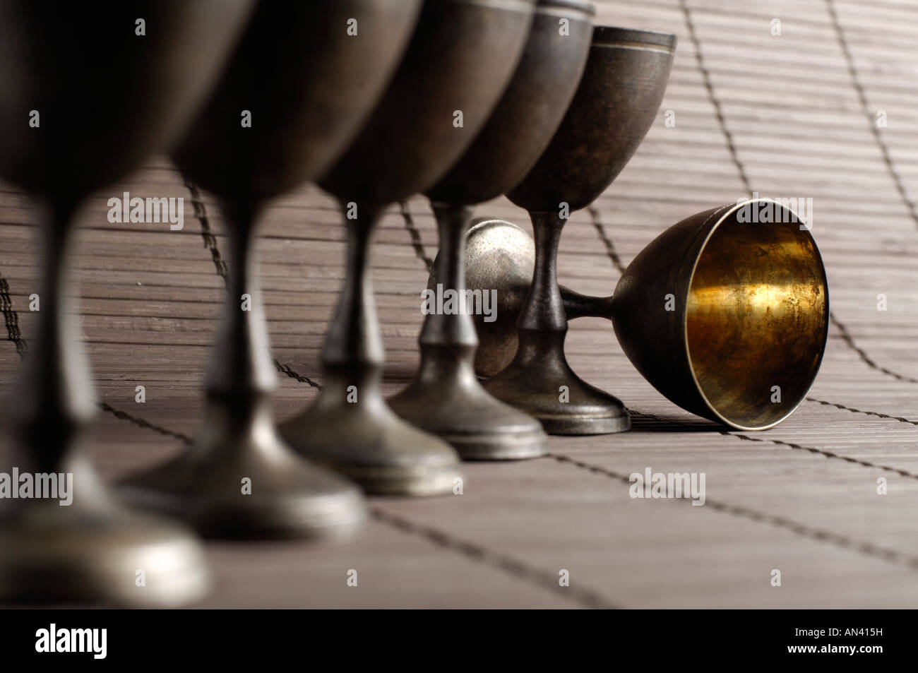 Vintage silverware artistic still life Stock Photo - Alamy